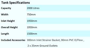 ThinTanks 2000L FatTank Slimline Tank – Kingston Water Tanks