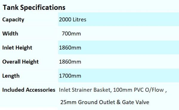 Kingspan 2000L Slimline Metal Aquaplate Tank – Kingston Water Tanks